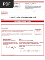 B2 First For Schools Sample Paper 1 RUE 2022 | PDF | Bus
