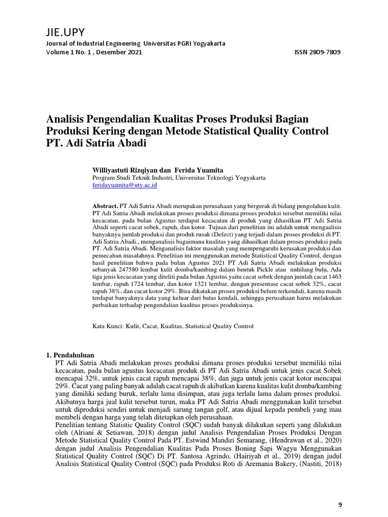 Data Kecacatan Adi Satria Abadi | PDF
