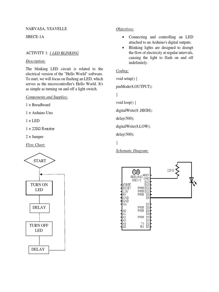 Activity1 2 3 LEDs | PDF | Arduino | Computer Science