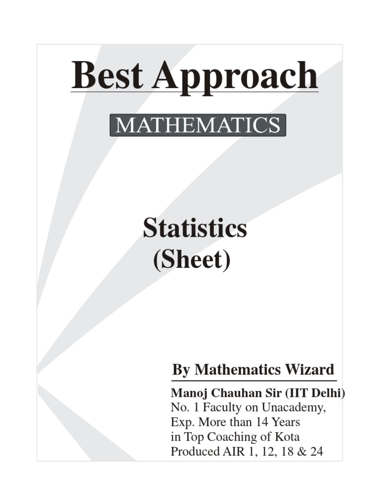 11statistics Sheet | PDF | Probability Distribution | Mode (Statistics)