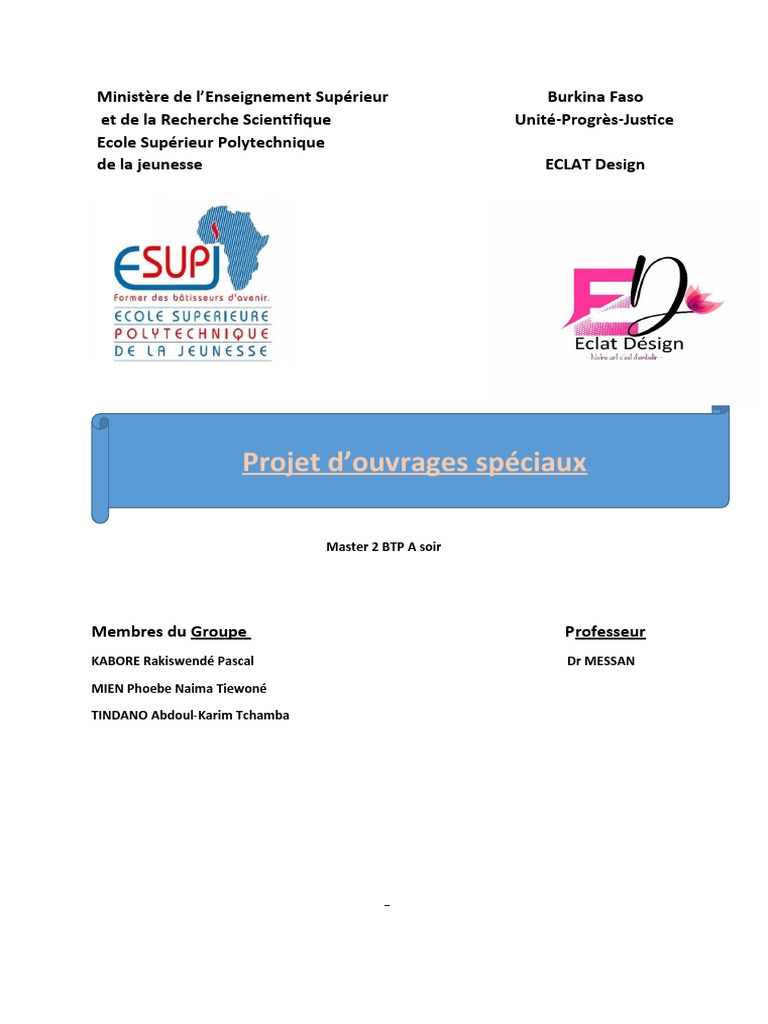 MINI PROJET Reel | PDF | Technologie du bâtiment | Ingénierie des ...