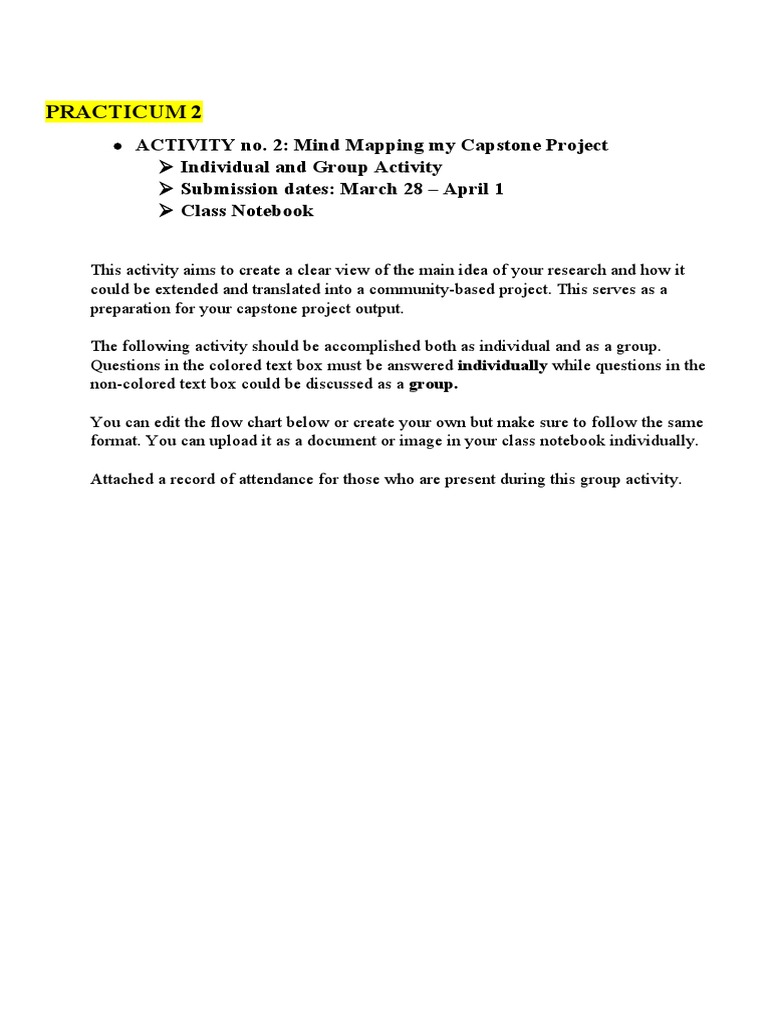 Mind Mapping for Capstone Project | PDF | Self-Improvement | Science ...