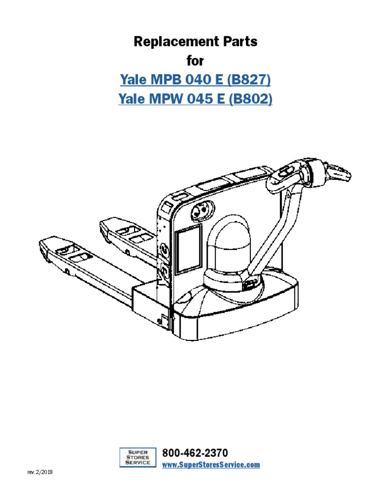 SSS Yale MPB040E MPW045E | PDF | Tire | Axle