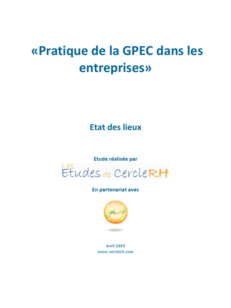Exemple Etude Gpec | PDF | Business | Travail