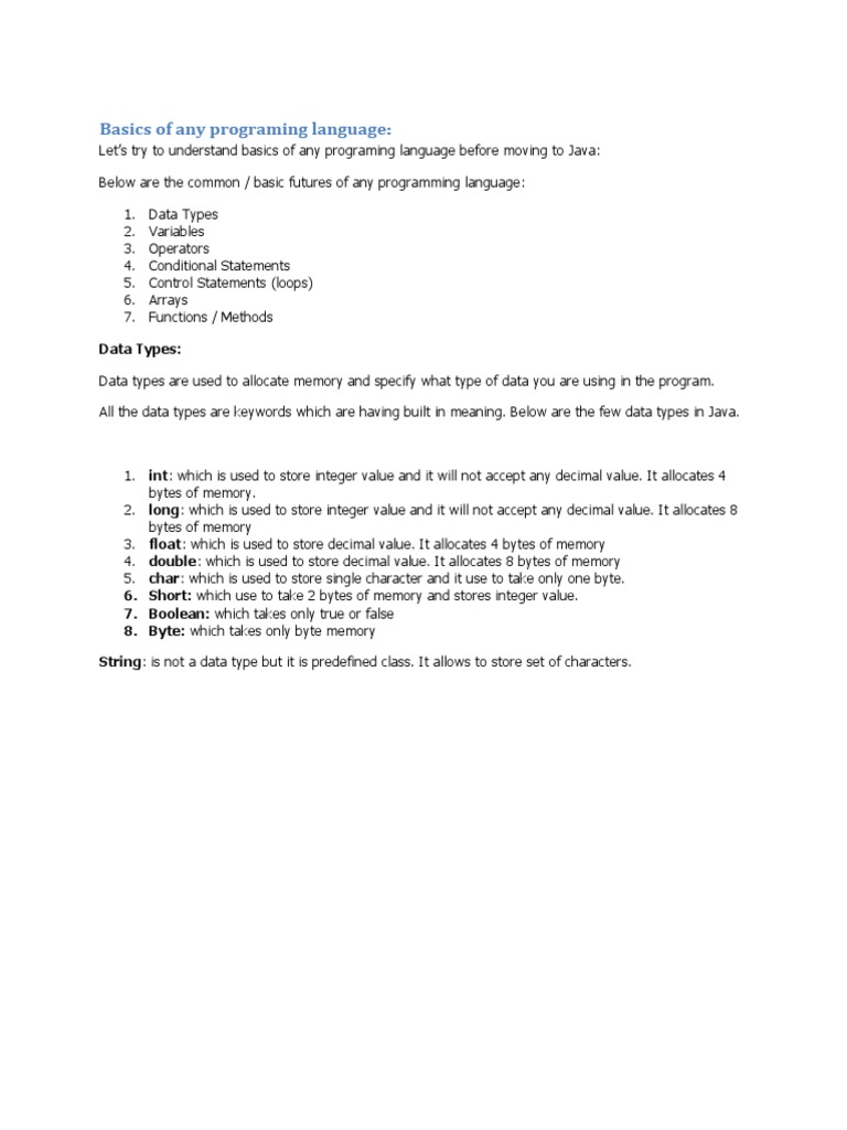 Java Basics Pdf Inheritance Object Oriented Programming Method 5433