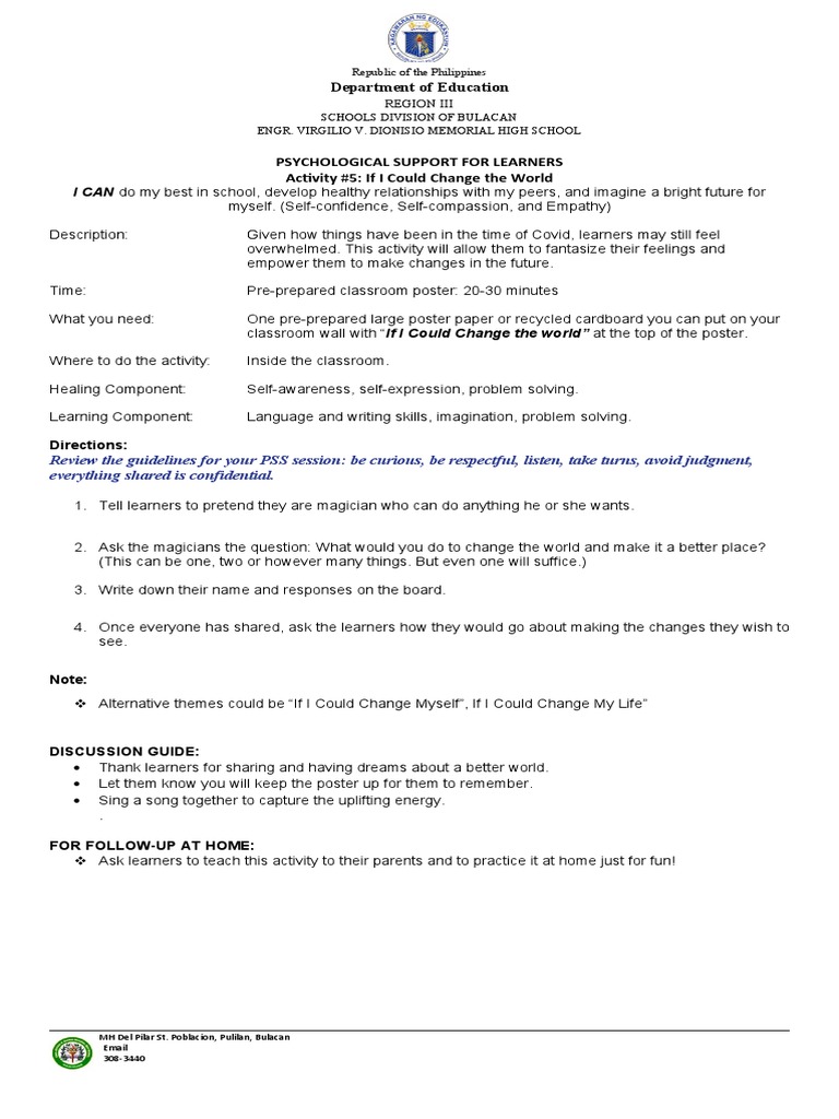 Empowering Students to Envision Positive Change Through Imagination and ...