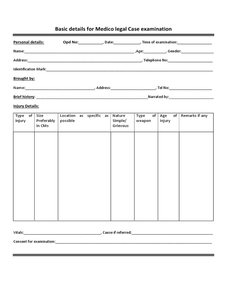 MLC Format for Interns | PDF