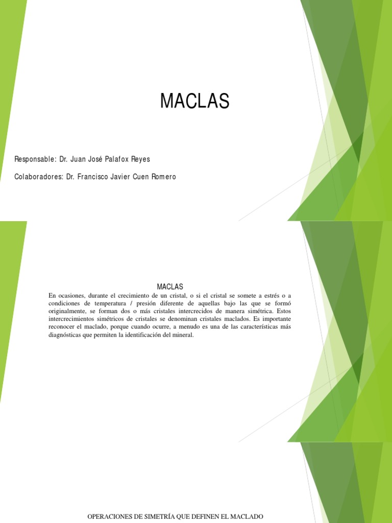 Tipos y Origen de Maclas en Minerales | PDF | Estructura cristalina ...