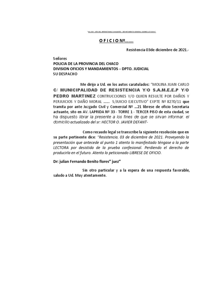 Oficio 1 | PDF | Bancos