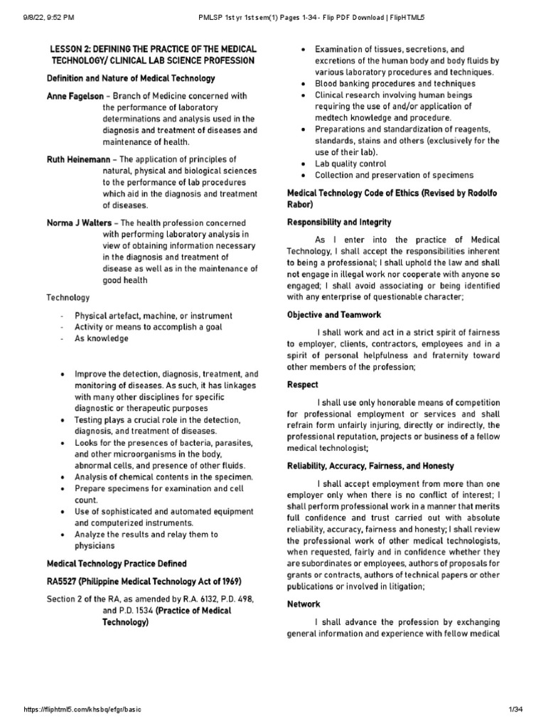 PMLSP 1st Yr 1st Sem (1) Pages 1-34 - Flip PDF Download - FlipHTML5 | PDF