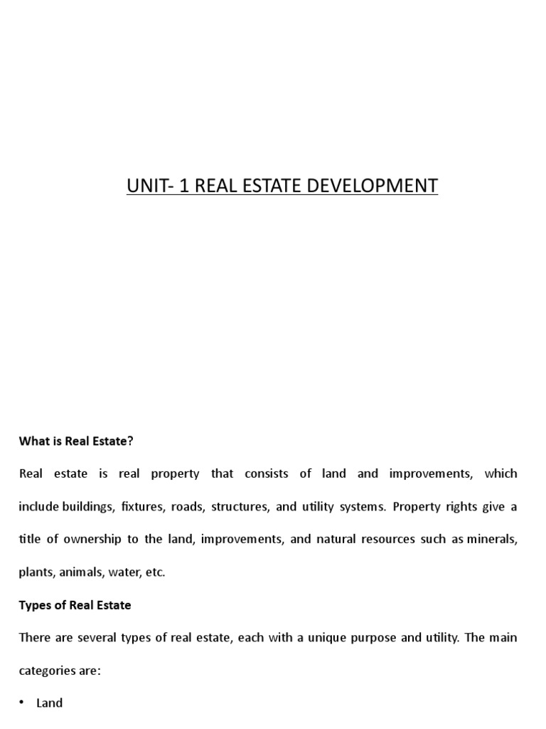 Real Estate Development | PDF | Marketing | Prices