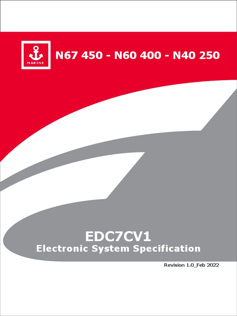 (2020-0873) Marine EDC7C1 NEF Electronic System Specification Feb 2022 ...