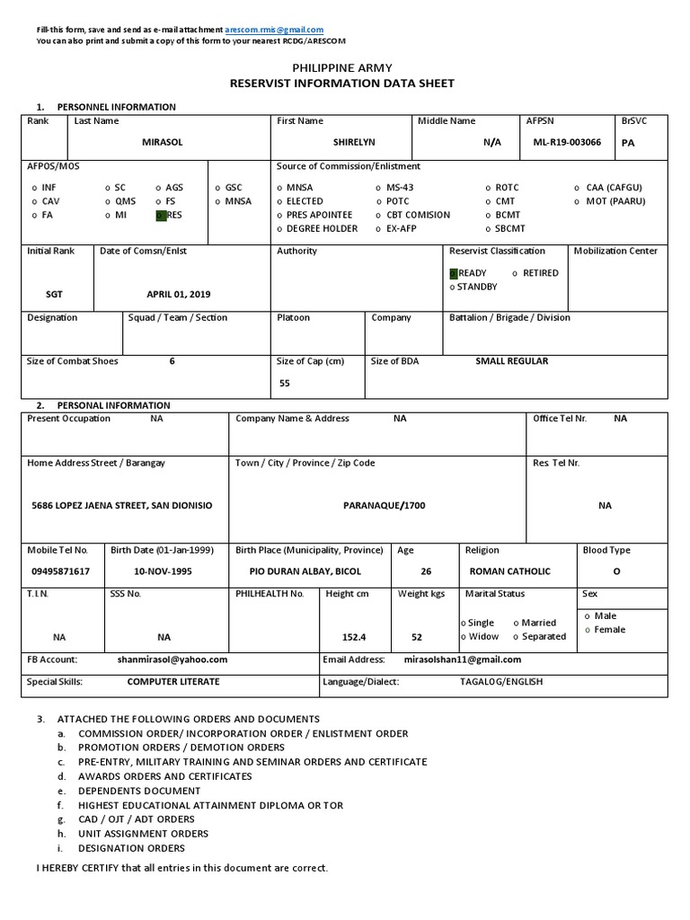 RIDS | PDF | Military | Military Science