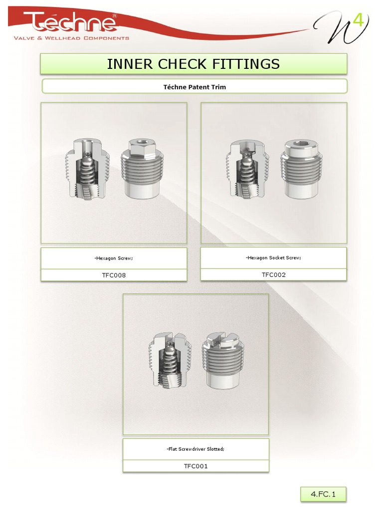 Inner Check Fittings Parts | PDF | Mechanical Engineering | Machines