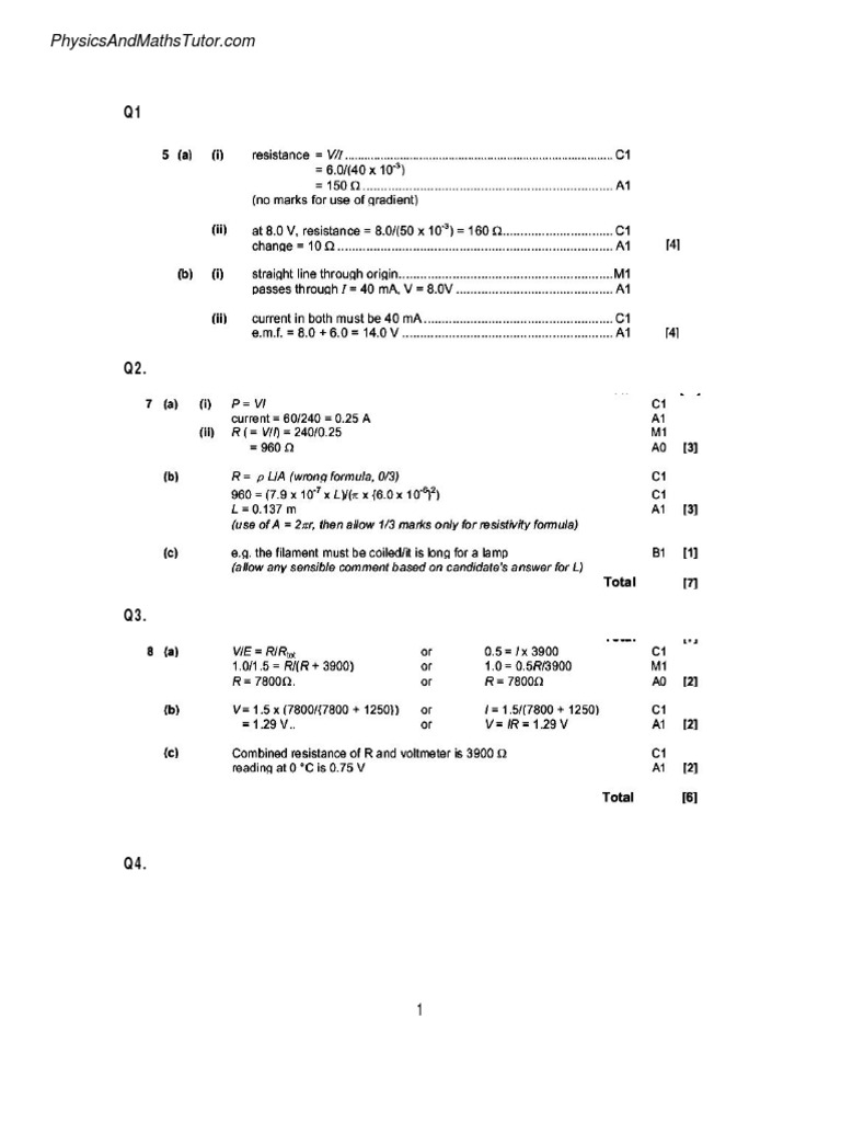 Electricity MS | PDF