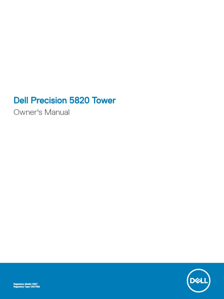 Precision 5820 Workstation - Owners Manual2 - en Us | PDF | Electrical ...