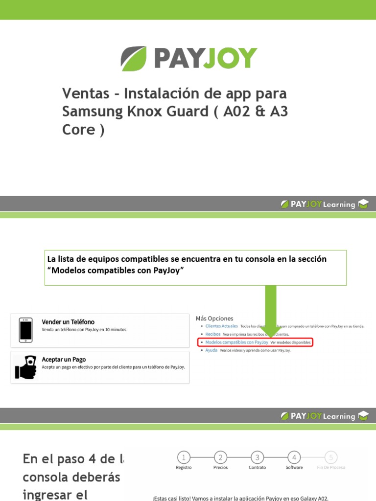 Instalación de Equipos Samsung A02,03 Core A32, A52 y A72 4 | PDF | Aplicación movil | Teléfonos ...