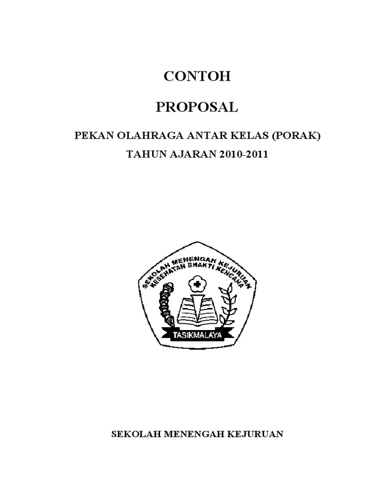 Contoh Proposal Porak | PDF