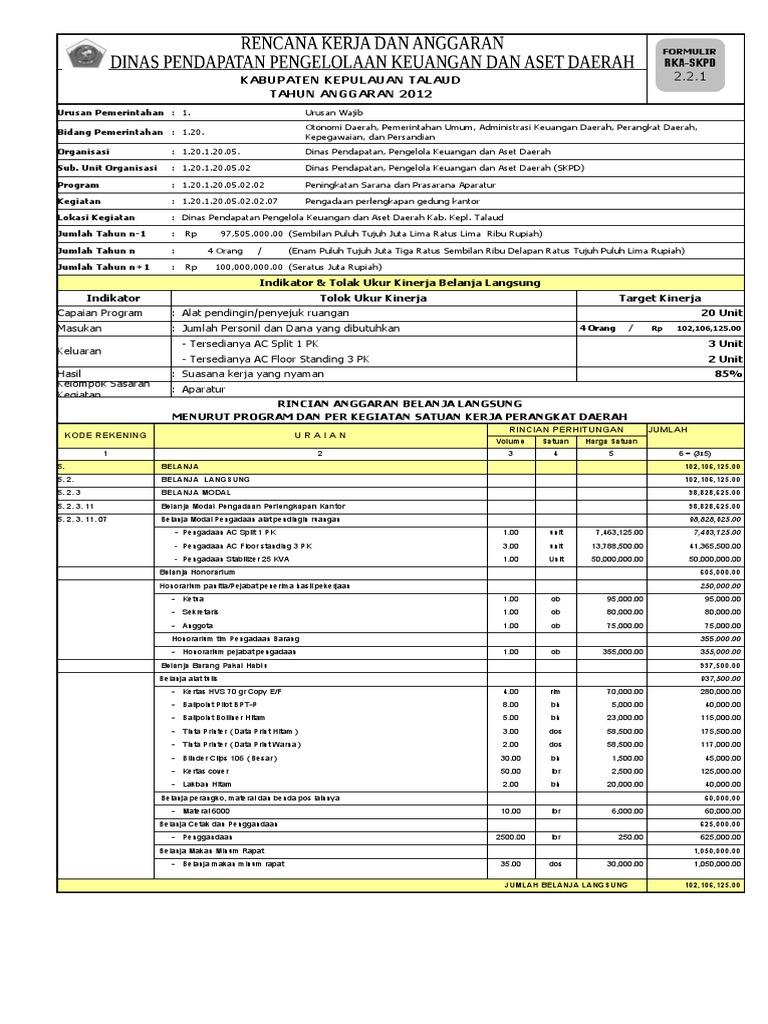 RKA Terbaru | PDF | Teknologi & Rekayasa