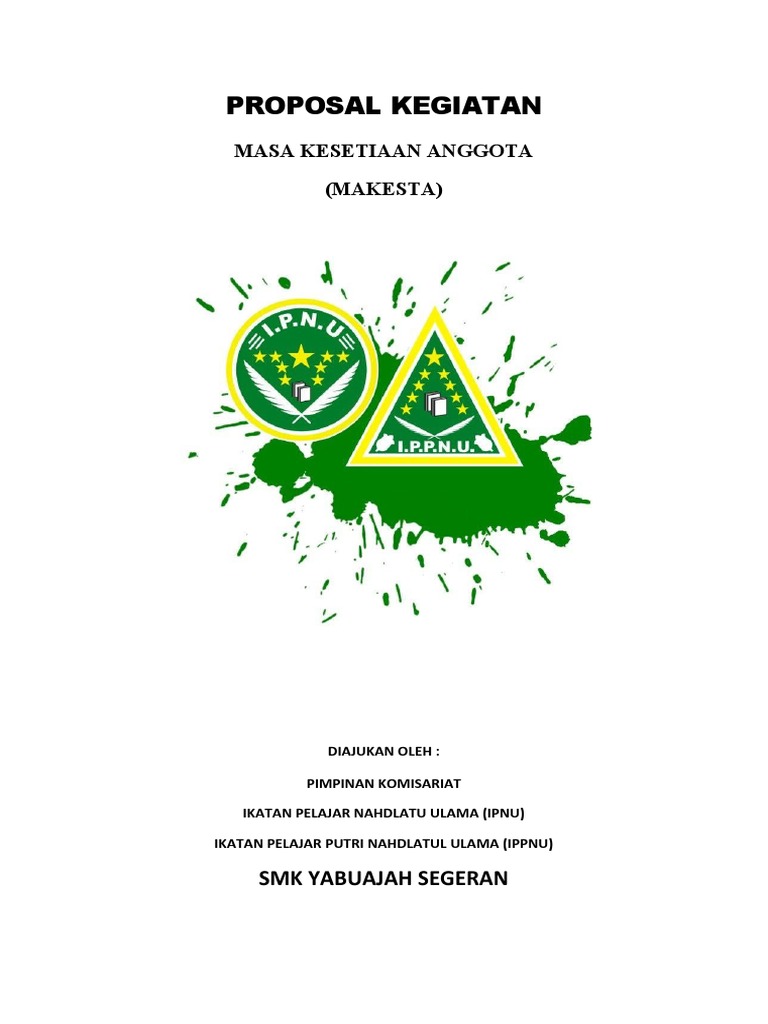 Proposal Makesta PK SMK Yabujah | PDF