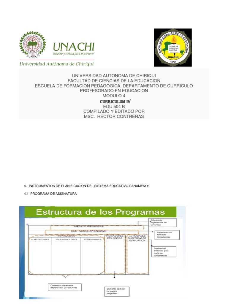 MODULO 4 DE Curriculum 4 | PDF | Evaluación | Aprendizaje