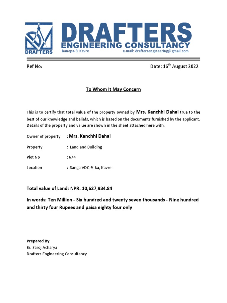 Valuation Certificate | PDF | Earth Sciences | Geography