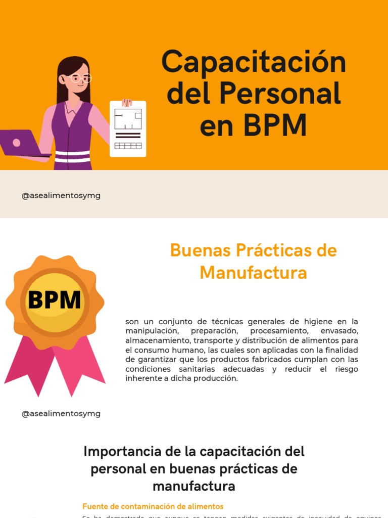 Capacitación Del Personal en BPM | PDF | Crecimiento personal y profesional | Salud y bienestar