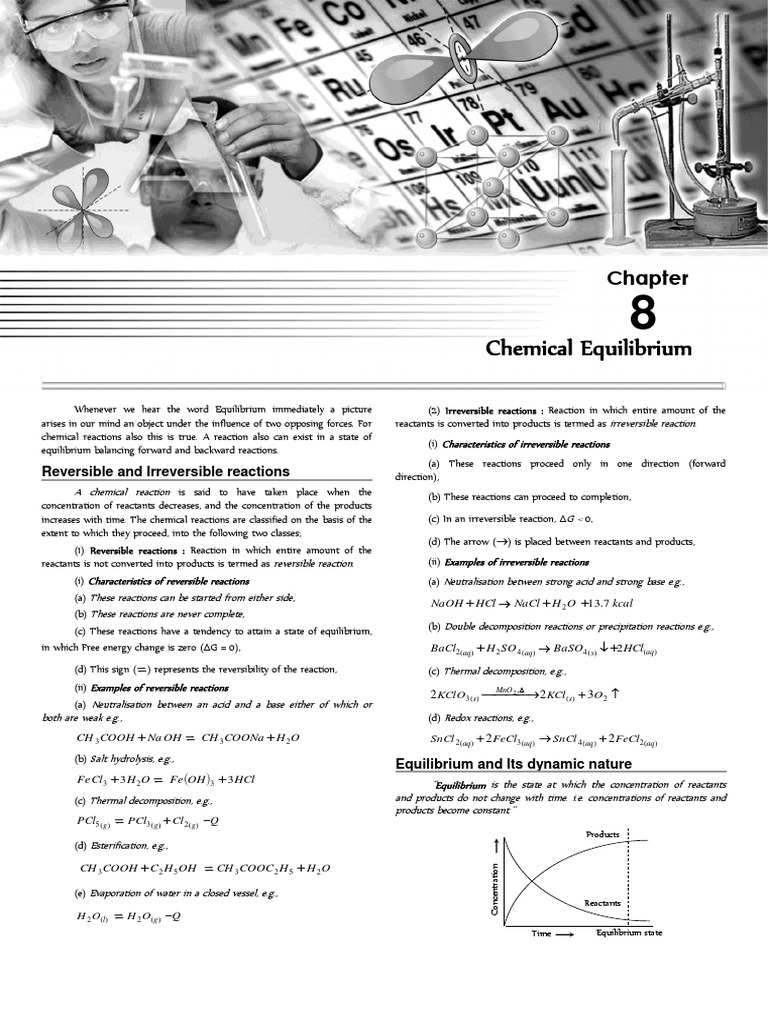 Reversible vs Irreversible Reactions | PDF | Chemical Equilibrium ...