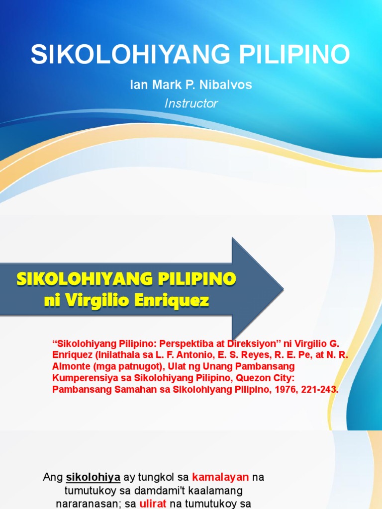 Sikolohiyang-Pilipino | PDF