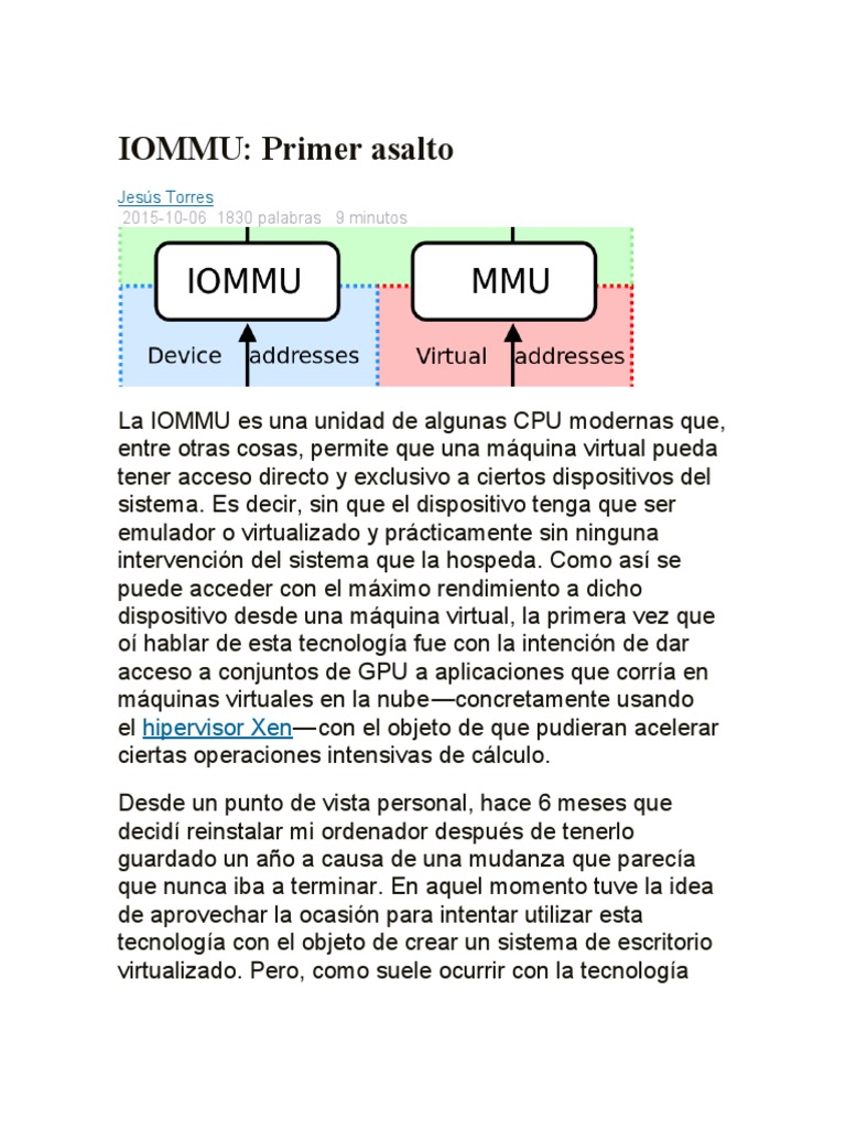 Config de Bios IOMMU | PDF | Informática | Hardware de la computadora