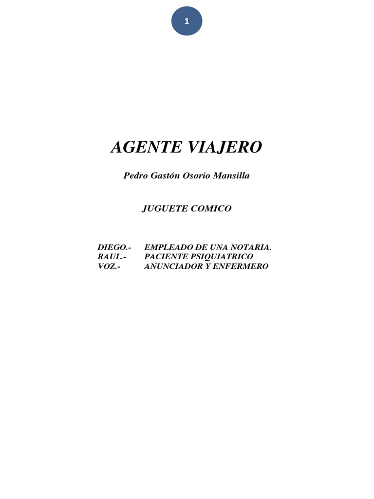 Agente Viajero | PDF