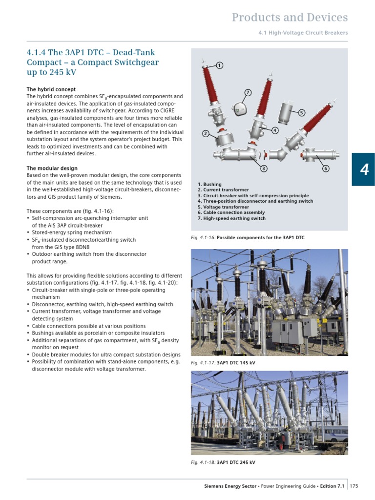3AP1-FI 245 KV | PDF | Electrical Substation | Physical Quantities
