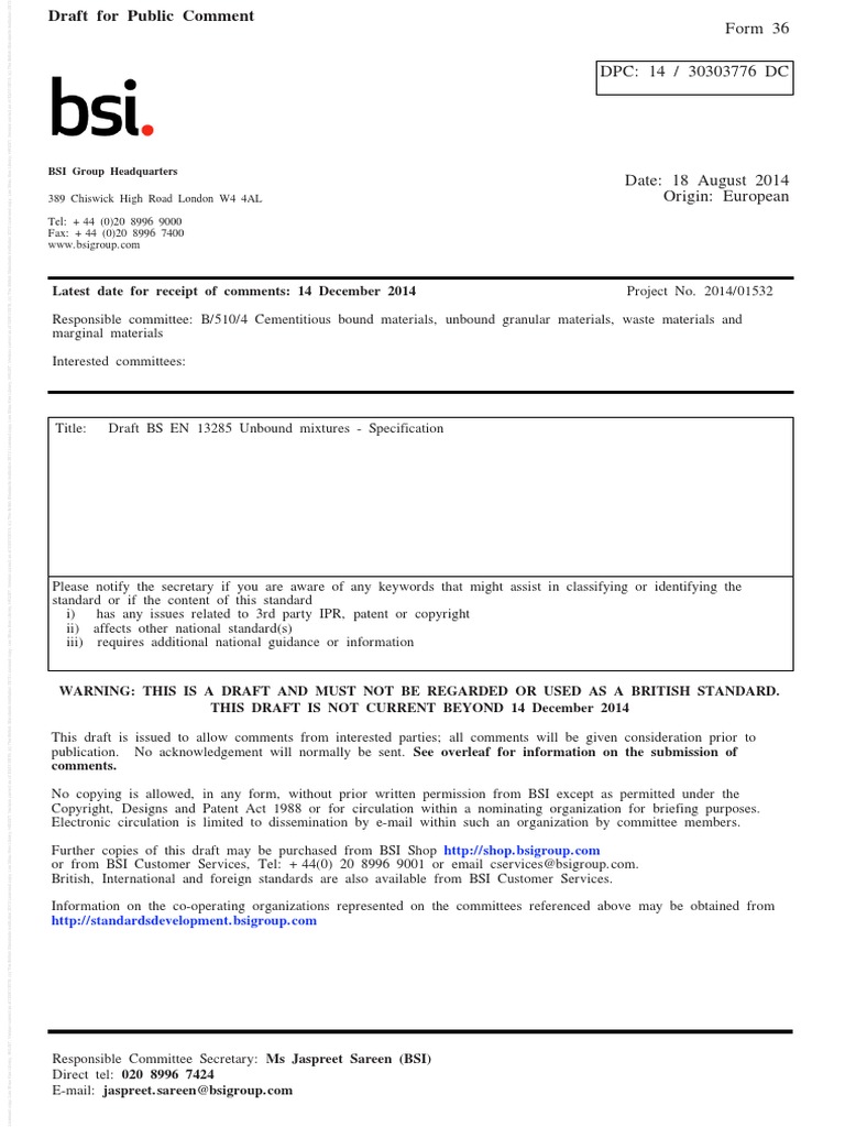 Unbound Mixtures. Specifications | Download Free PDF | Construction ...