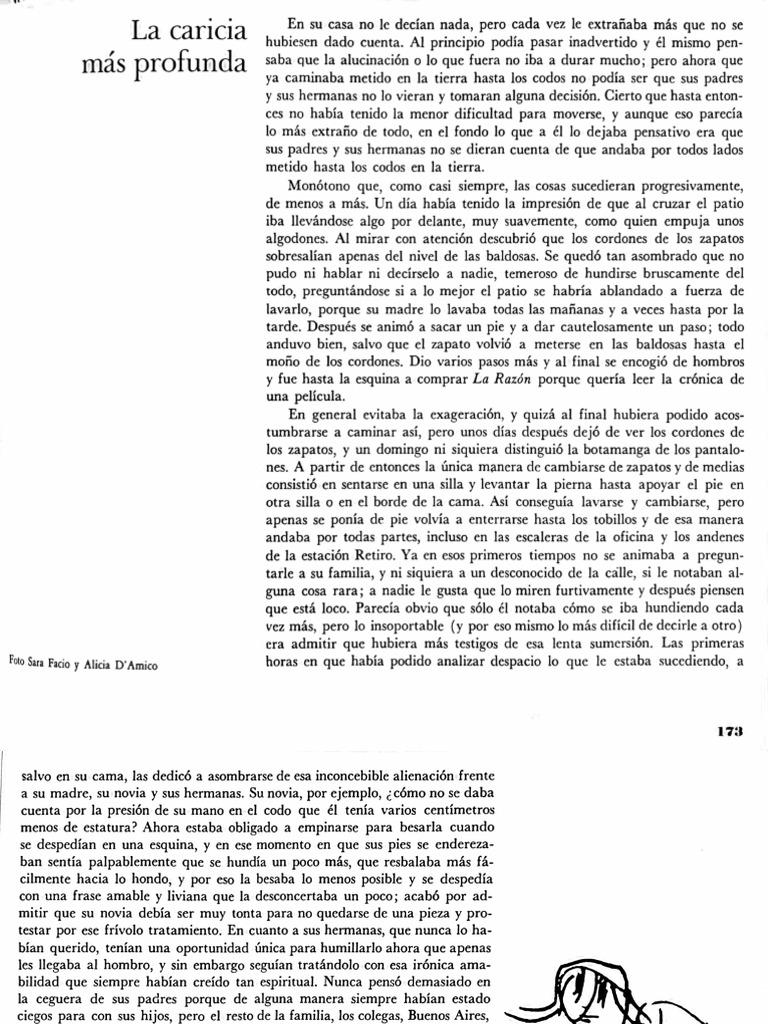 La Caricia Más Profunda - Cortázar-1 | PDF