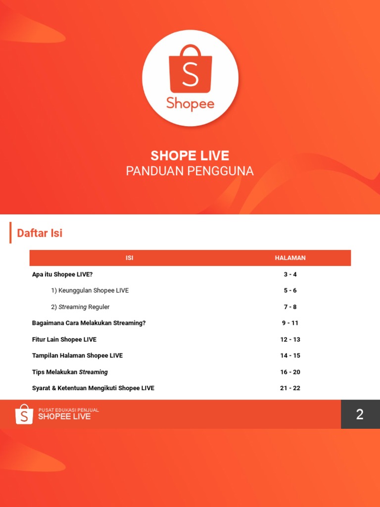 Panduan Lengkap Shopee Live Streaming | PDF | Bisnis