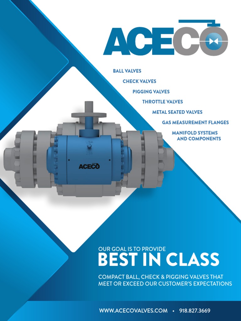 ACECO 2020 Product Summary | PDF | Valve | Pipe (Fluid Conveyance)