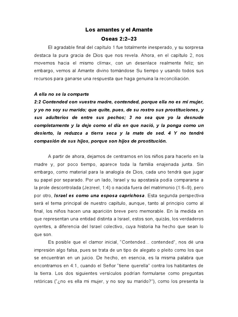 Estudio Biblico Oseas Capitulo 2 Pdf