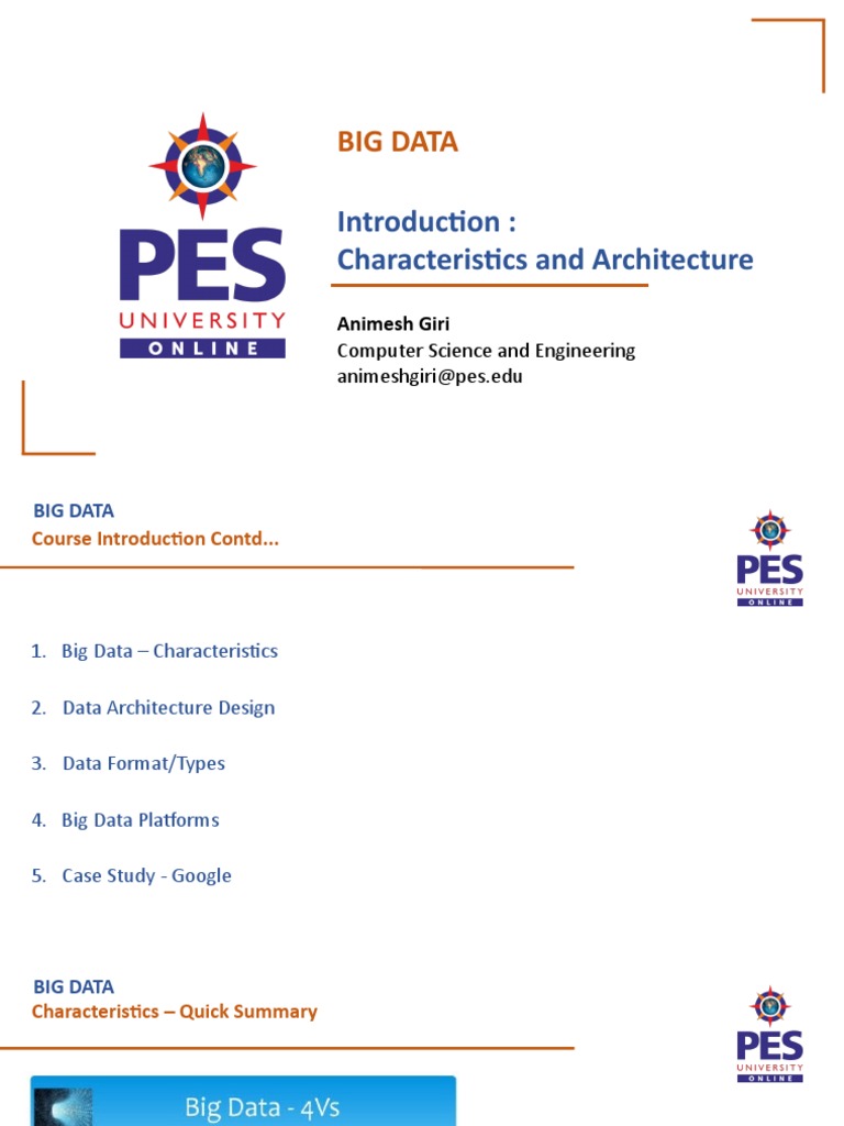 BigData Lecture3 Characteristics | PDF | Big Data | Data