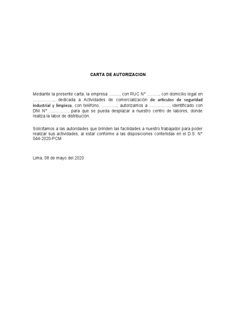 Modelo Carta Simple | PDF