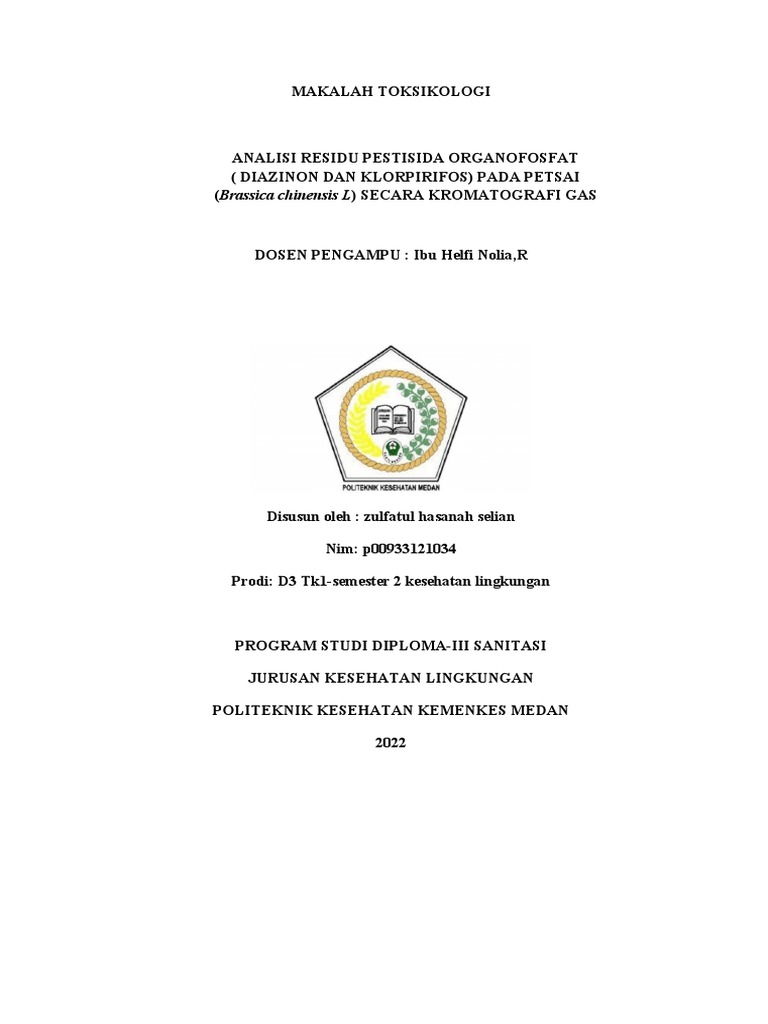 Makalah Toksikologi Pdf