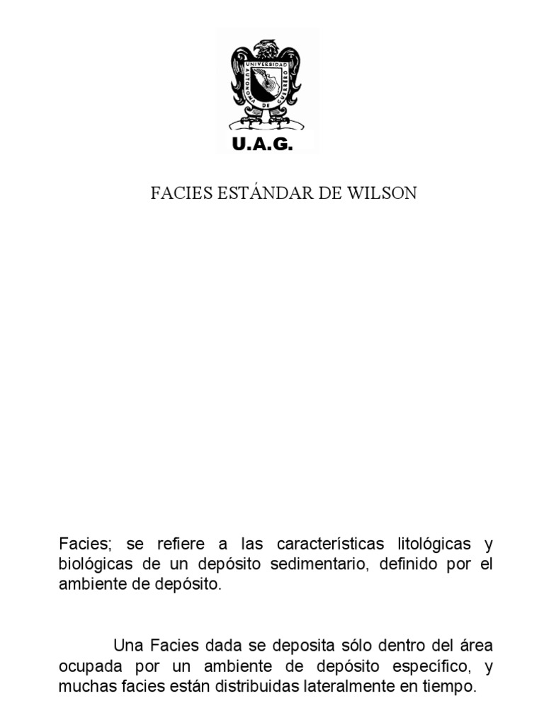 Facies Wilson | PDF | Caliza | Arrecife