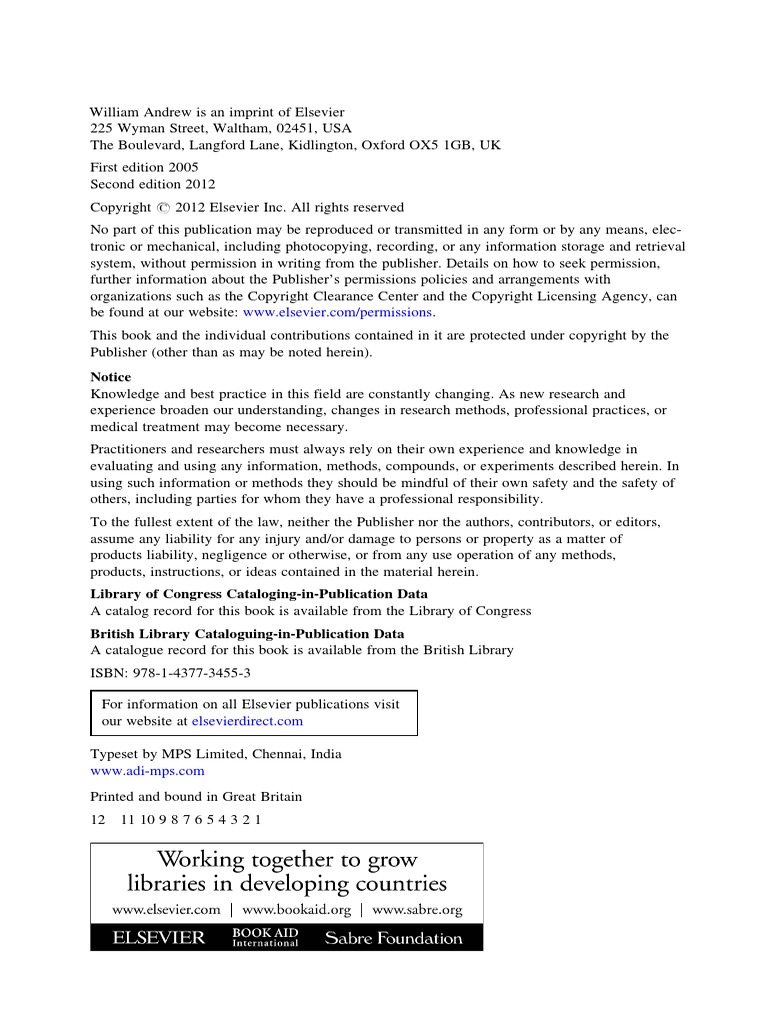 Copyright - 2012 - Handbook of Environmental Degradation of Materials | PDF | Wellness