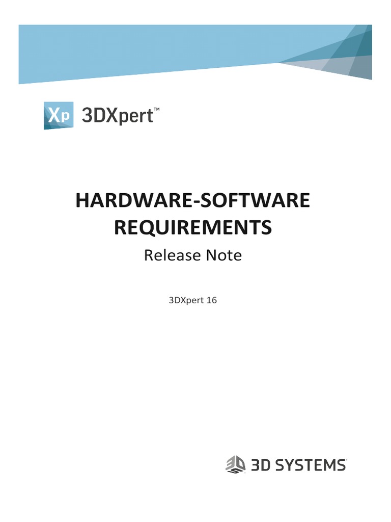 Requirements 3dxpert 2021 | PDF | System Software | Software