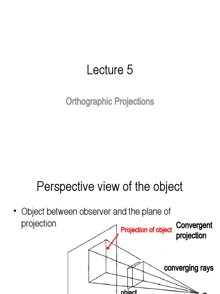 Fundamentals of Orthographic Projections | PDF | Cartesian Coordinate ...