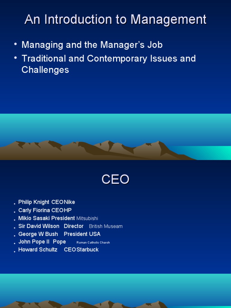 An Introduction To Management | PDF | Strategic Management ...