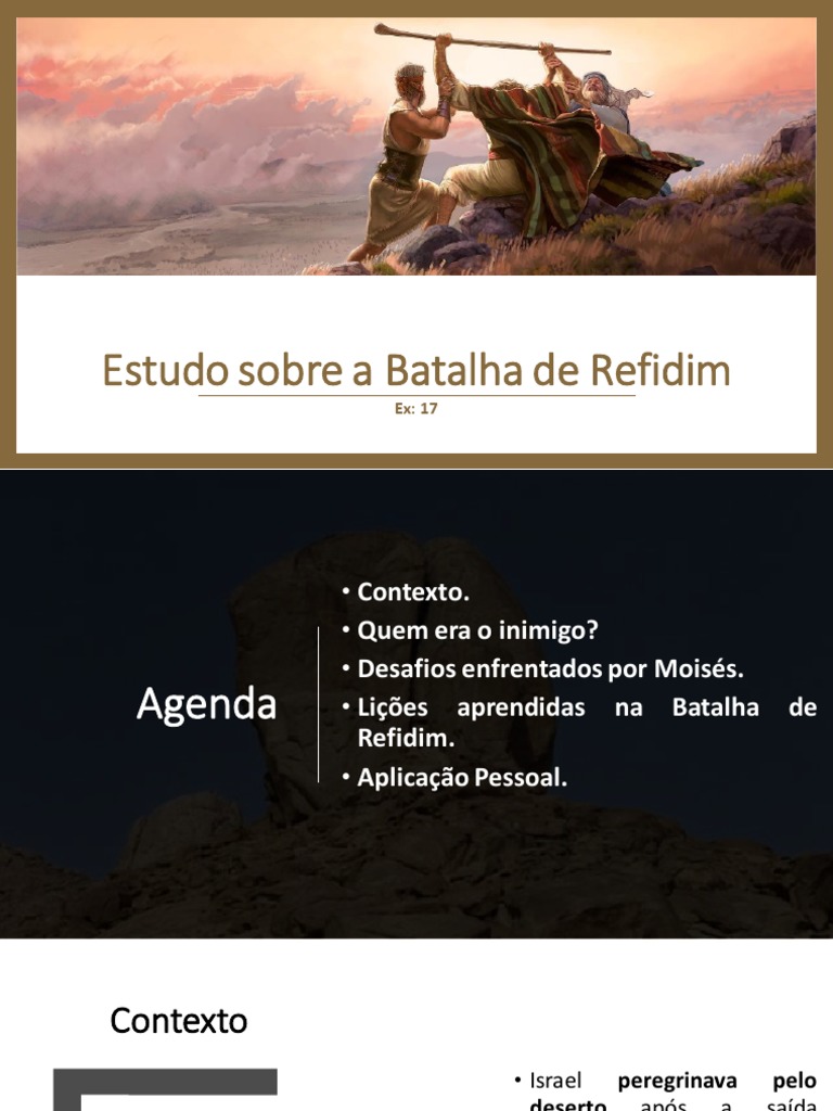 Estudo Batalha de Refidim | PDF | Josué | Hebreus na Bíblia