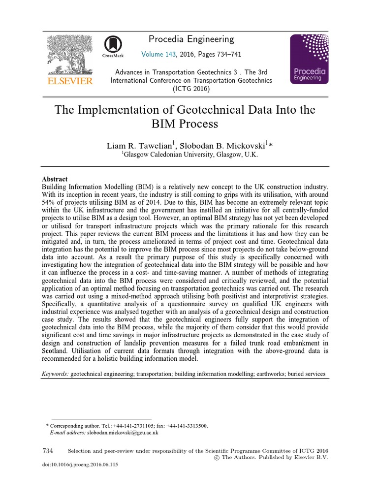 2 - The Implementation of Geotechnical Data Into The BIM Process | PDF | Building Information ...