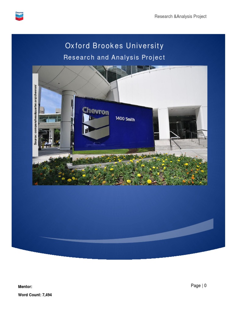 Chevron VS Exon Mobil | PDF | Chevron Corporation | Exxon Mobil