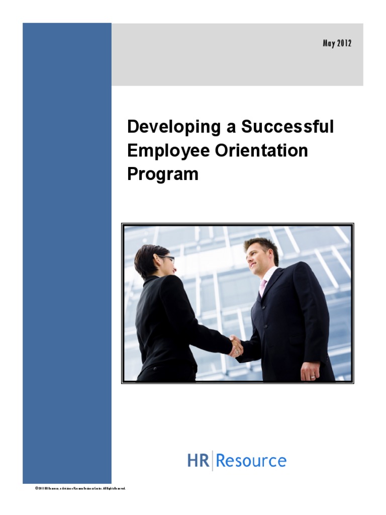 Developing An Effective Employee Orientation Program LB | PDF | Human ...
