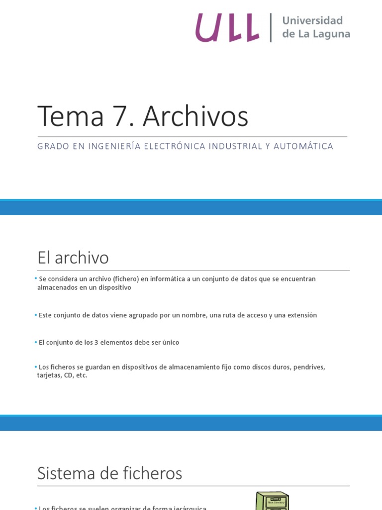 Tema 7. Archivos | PDF | Archivo de computadora | Puntero (Programación de computadora)